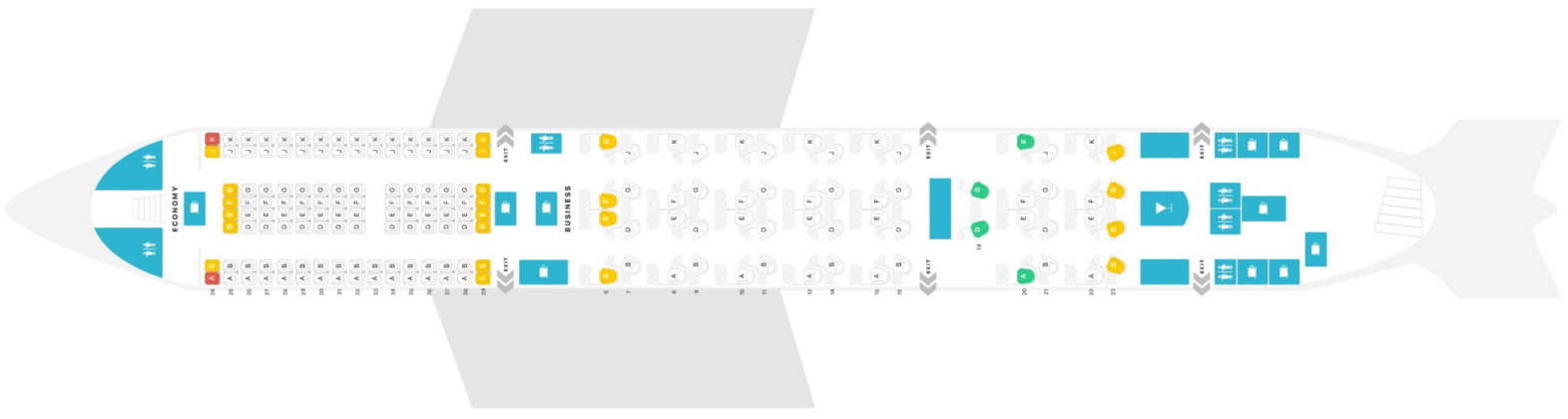 Emirates A380 Seat Map (A380 800) - Flightradars24.co.uk