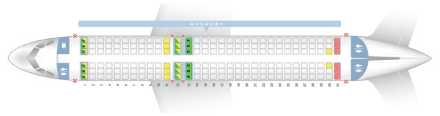 EasyJet A320 Seat Map - Flightradars24.co.uk